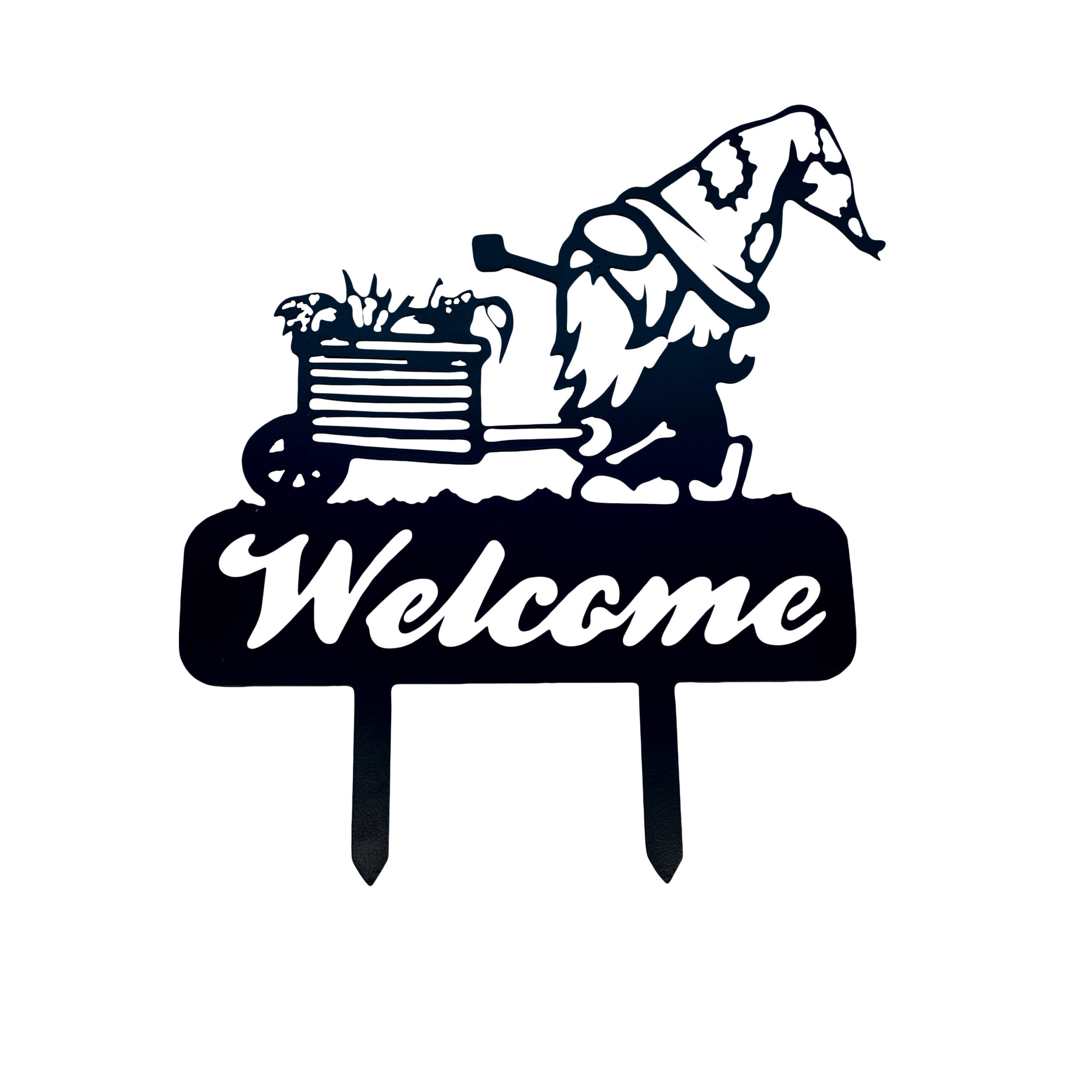 Welcome Gnome Sign - JNC Industries